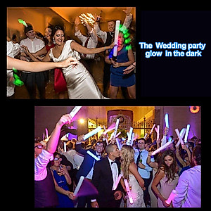 Blu7ive 30 Pieces Led Foam Sticks - Flashing Glow Sticks Party Supplies Light Up Baton Wands for Kids, Raves, Birthday, Wedding, Christmas, Halloween, Children Toy