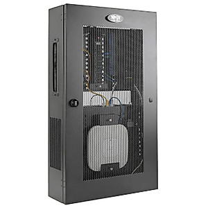 Tripp Lite 5U Smart Rack, Low Profile, Vertical Mounting, Switch Depth Wall Mount Wiring Enclosure, Adjustable Brackets, Wall Rack Enclosure (SRWF10UMOD)