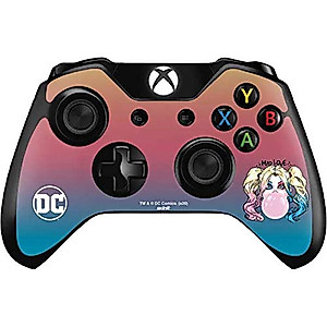 Skinit Decal Gaming Skin Compatible with Xbox One Controller - Officially Licensed Warner Bros Harley Quinn Mad Love Design
