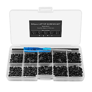 Mcsher 500pcs Laptop Notebook Screws Set for IBM HP Dell Lenovo Samsung Sony Toshiba Acer Gateway Screw Assortment Kit – with Screwdriver