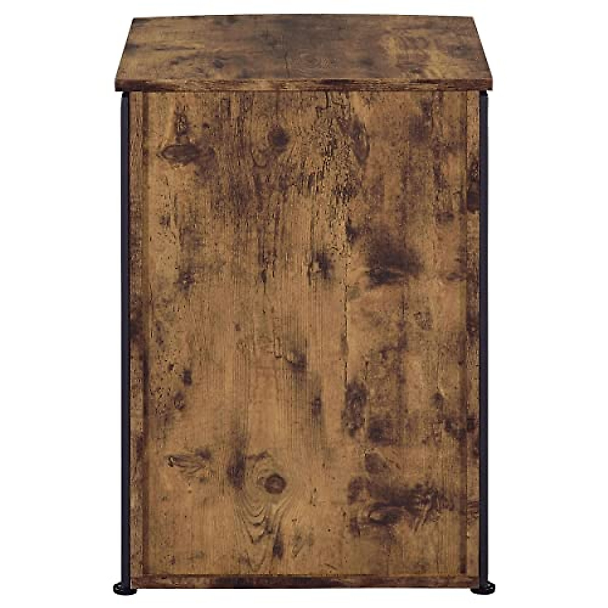 Coaster Furniture Estrella 3-Drawer File Cabinet Antique Nutmeg and Gunmetal 800656