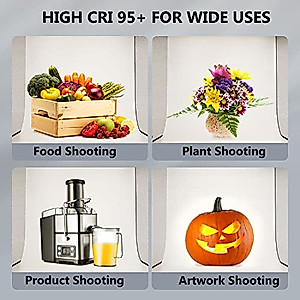 Photo Light Box Photography, Takerers Bi-Color Dimmable 24 x 24 inch Background Studio Shooting Tent Kit, 6 Color Backdrops, Foldable Picture Lightbox with 240 LED, 3000-6500K Lighting Booth