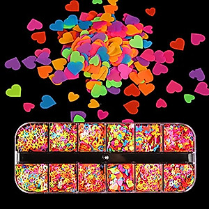 Glitter Flakes Stars Love Heart Numbers English Mixed Sequins Epoxy Resin Mold Filler Nail Art Decorations
