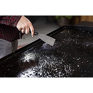 Blackstone 5463 Cleaning Tool Kit (8 Pieces) BBQ Grill Flat Top Indoor/Outdoor Accessories-1 Stainless Steel Griddle Scraper, 3 Scouring Pads, 2 Pumice Stone with Handle, Black, Orange, Silver