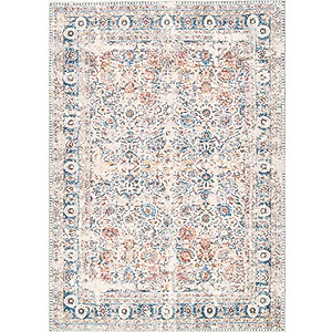 nuLOOM Liliana Vintage Persian Area Rug, 5' 5" x 8', Ivory