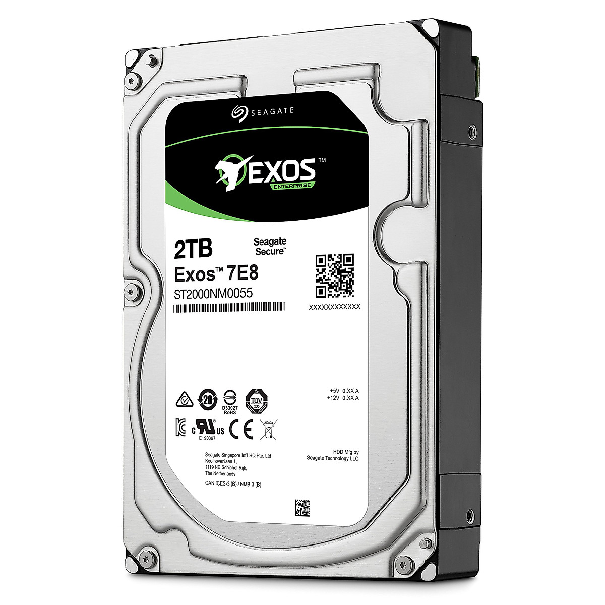 Seagate Enterprise 2TB HDD ST2000NM0055 2TB SATA III 6Gb/s 7200RPM 128MB 3.5" (Renewed)