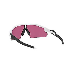 Oakley Men's OO9211 Radar EV Pitch Shield Sunglasses, Polished White/Prizm Field, 38 mm