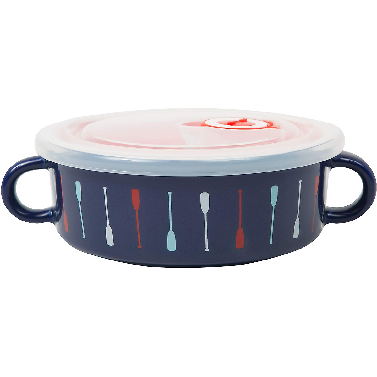 Pavilion - Livin' The Lake Life - 13.5 Oz Double Handled Soup Bowl With Lid