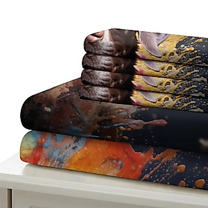 EVMILA Labrador Dog Comforter Covers 3D Printed Quilt Cover Duvet Cover Bedding Set for Childrens and Adults 3 Pieces with Pillowcases Microfiber with Zipper Closure Queen（228x228cm）, Style