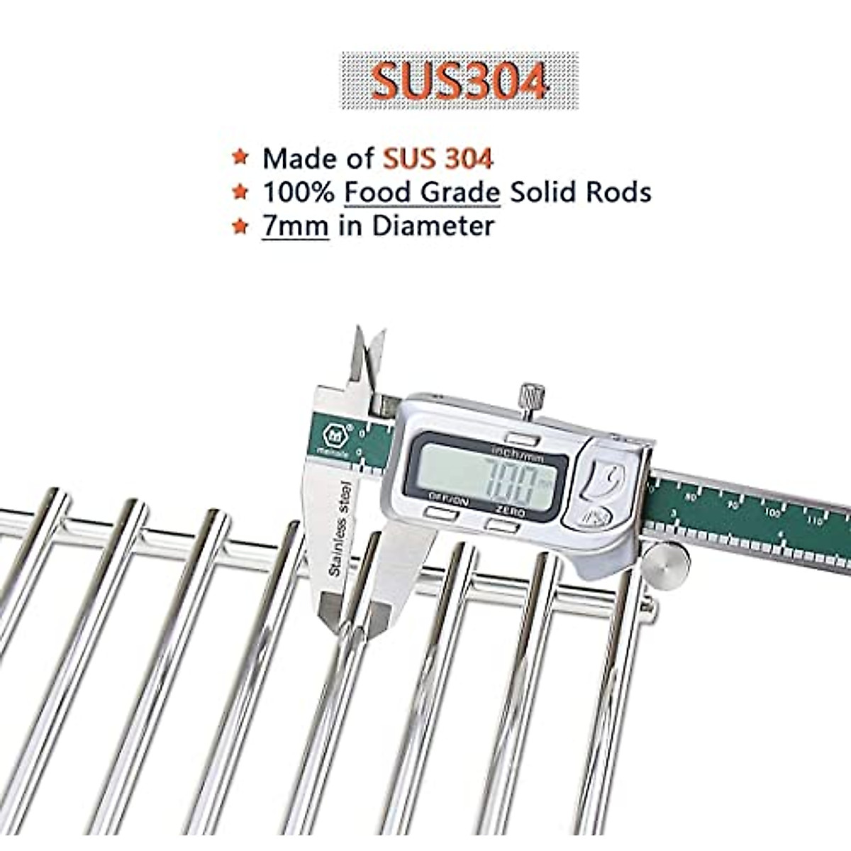 Shengyongh SSBG179A (4-Pack) 304 Stainless Steel Cooking Grid Grates and Heat Plates and Cast Iron Burner Replacement Parts Kit for Master Forge BG179A, BG179AO Grill Parts