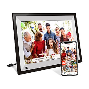 Digital Picture Frame 10.1 Inch Large Digital Photo Frame with IPS Full HD Touchscreen, 32GB WiFi Smart Frame Share Photos and Videos Instantly from Anywhere via Frameo App