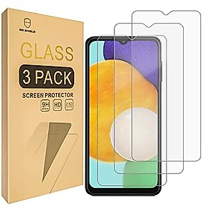 Mr.Shield [3-Pack] Designed For Samsung Galaxy A13 [4G/5G] / Galaxy A12 [Tempered Glass] [Japan Glass with 9H Hardness] Screen Protector with Lifetime Replacement