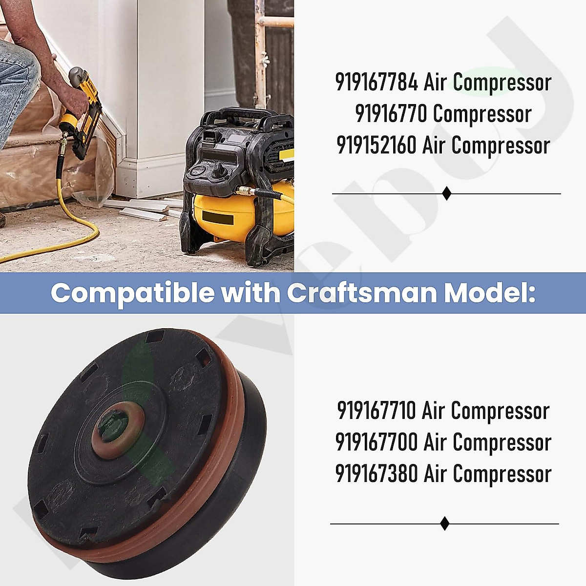 N008792 Air Compressor Regulator Repair Kit - by Braveboy, Compatible with Porter Cable/Craftsman/D-ewalt, Replacement D55155 D55167 D55684 23400S Compressor Regulator Repair Kit
