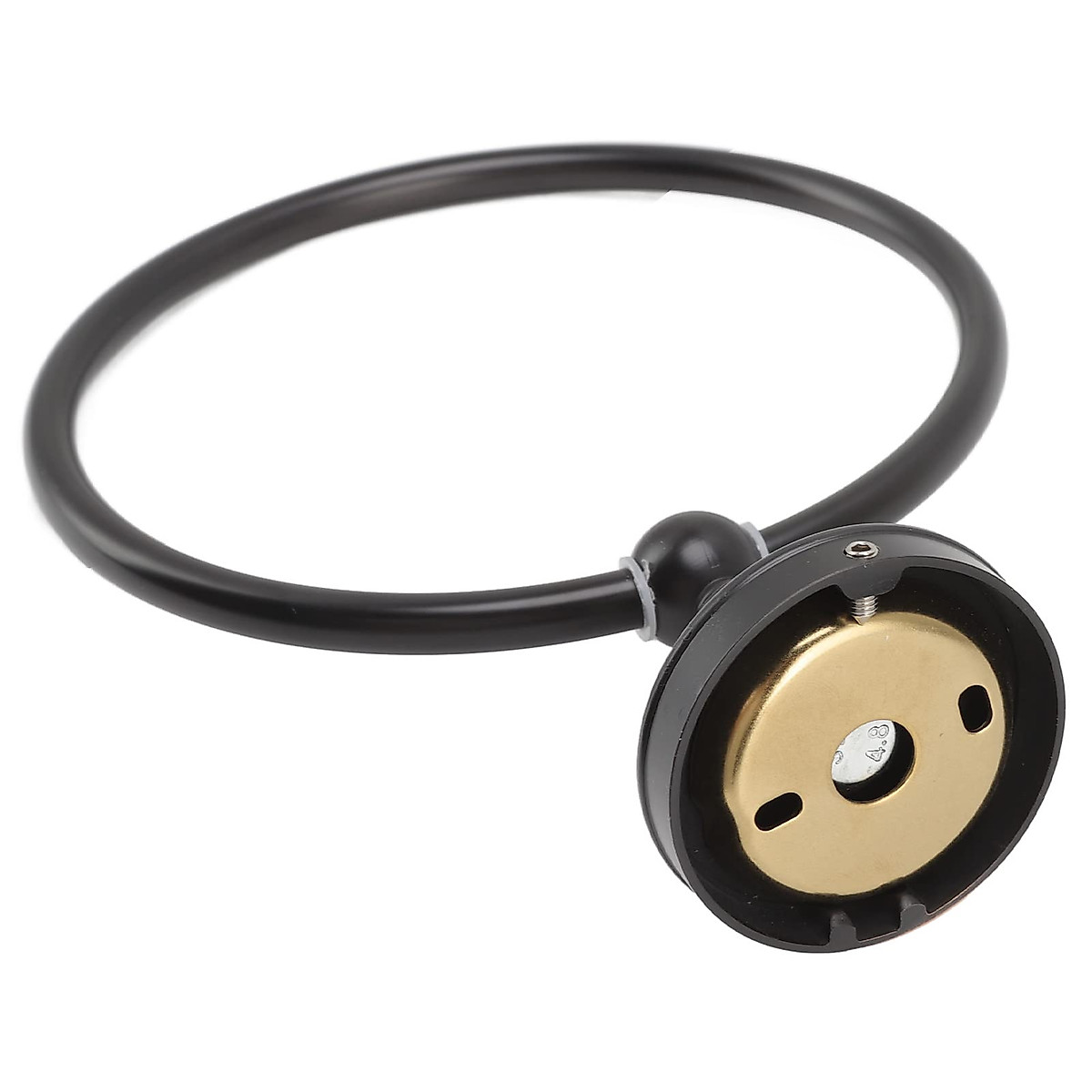 Towel Rings, Bathroom Wall Mounted Round Towel Rack Black Antique Round Towel Holder Bath Hand Towel Rack for Home