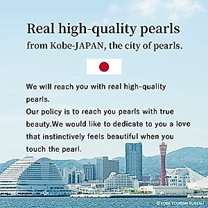 Japanese 7.0mm Akoya Cultured Pearl with Diamond Pendant Necklace for Women with 18K Yellow Gold | Classy Design Excellent Gift | Pearl Necklace