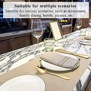 Silverware Set 60 Pieces Service for 12, ReaNea Gold Flatware Set, Titanium Plating Cutlery Set Include Dinner Knives, Dinner Spoons, Dinner Forks, Teaspoons, Salad Forks, Dishwasher Safe