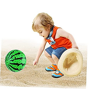 WHAMVOX Toddler Sports Toys Toddler Inflatable Pool Toddler Toys Inflatable Beach 12 Inch Toys for Big Inflatable Ball Watermelon Volleyball Supplies Water Pool Party Kids Sports Toys
