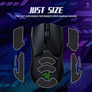 TALONGAMES Mouse Anti Slip Grip Tape Compatible with Razer Viper/Viper Ultimate Gaming Mouse, Palm Sweat Absorption, Thin 0.5mm,Cut to Fit, Easy to Apply, Mouse Skin