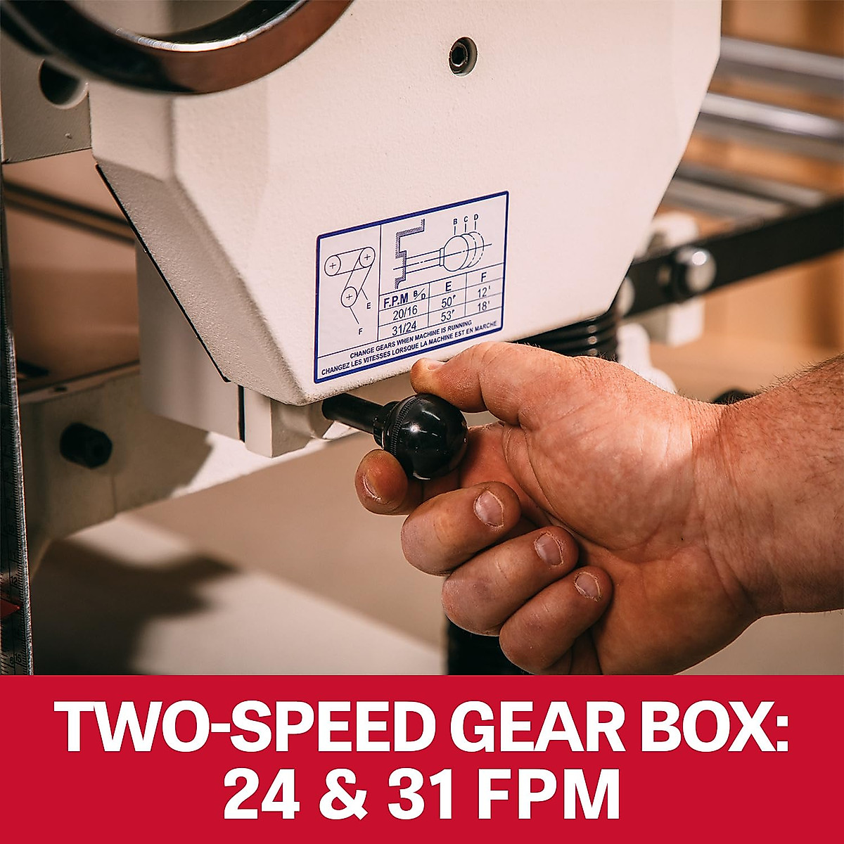 JET 20-Inch Planer, 4 HSS Knives, 3 HP, 230V 1Ph (Model JWP-208-1)