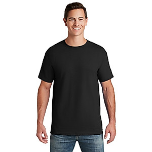 Jerzees Men's Dri-Power Short Sleeve T-Shirt (Pocket & No, Pocket-3 Pack-Black, X-Large