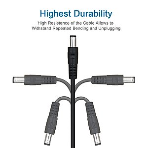Replacement Hypervolt Charger AC DC Adapter Power Cord Compatible with Hyperice Hypervolt 2 Pro,Hypervolt 2,Hypervolt Go,Hypervolt Go 2,Vyper 3 Power Supply