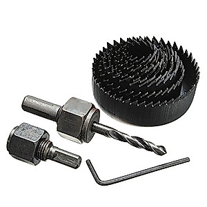 PANOVOS (11Pcs) Hole Saw Set, Hole Saw Kit 3/4'' - 2 1/2 "inch for Woodworking Drills Bits Set