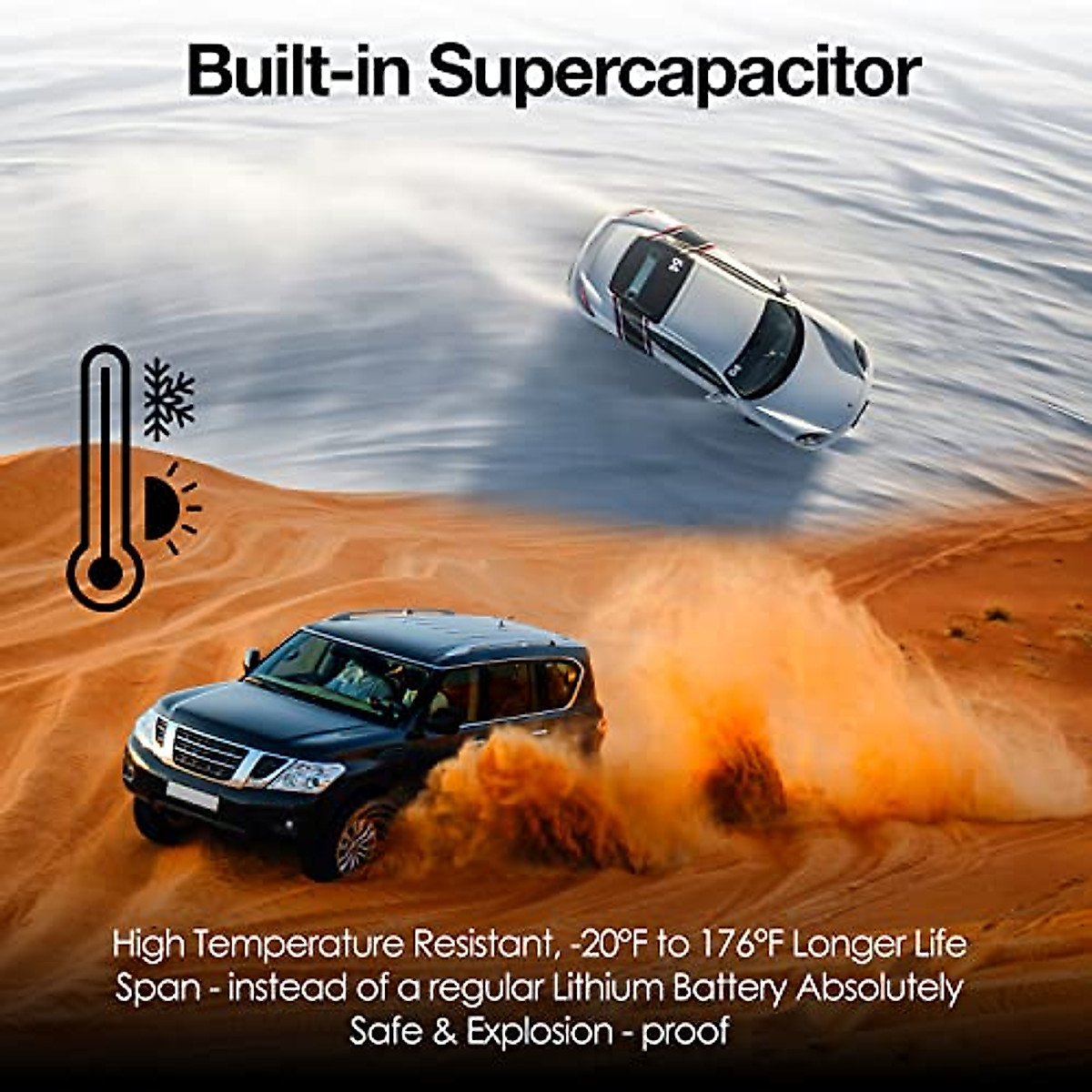 RexingUSA V1-4K Ultra HD Car Dash Cam with Wi-Fi 2.4” LCD Screen | 170° Wide Angle Dashboard Camera Recorder with G-Sensor | WDR | Loop Recording | Supercapacitor | Mobile App | 256GB Supported