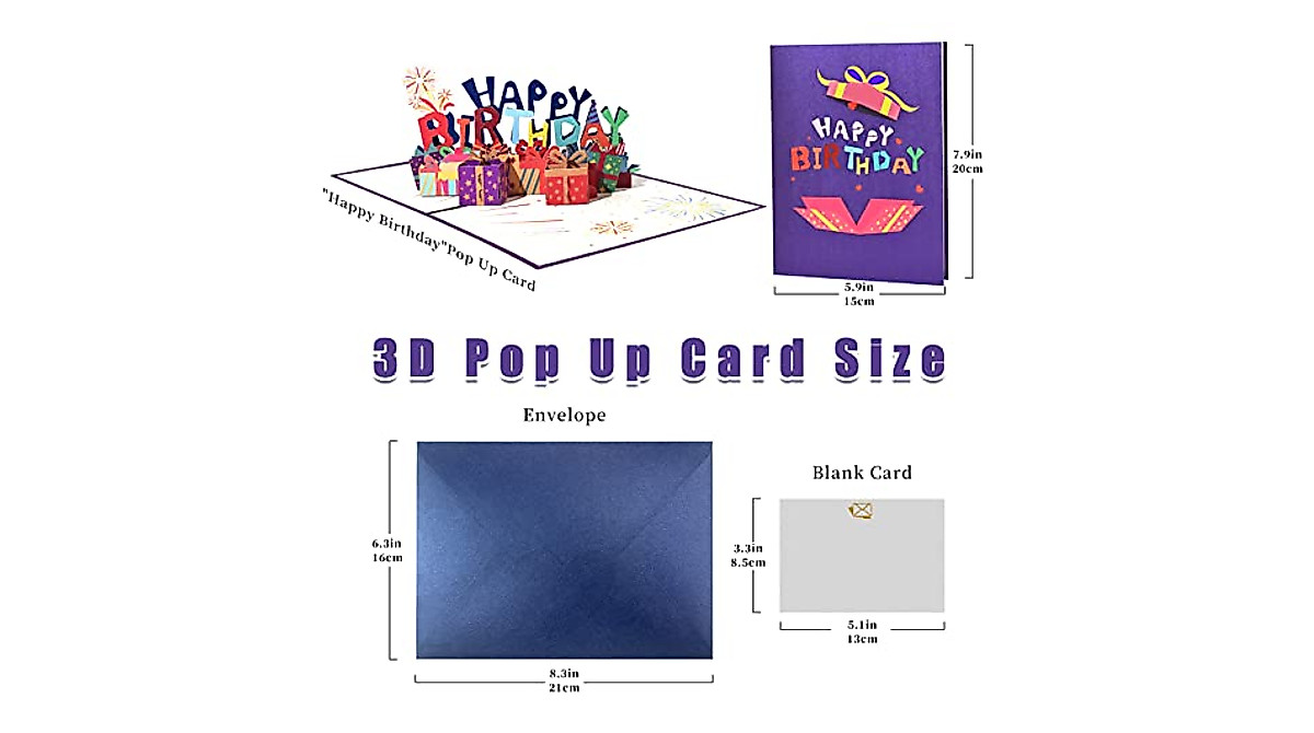 Magic Ants Happy Birthday Card, Pop Up Birthday Card, 3D Birthday Popup ...
