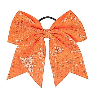 UNIROSE Baby Head Wraps Girls Toddler Kids Children Girls Handmade Bow Paillette Hair Ring Hair Rope Baby Girl (C, One Size)