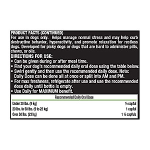 Liquid-Vet by Reliant Health Brands K9 Calm & Content Advanced Formula, 32oz, Chicken