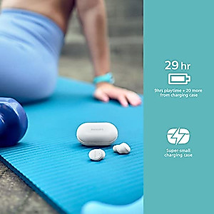 Philips T4556 True Wireless Headphones with Active Noise Canceling (ANC) and IPX4 Water Resistance, White