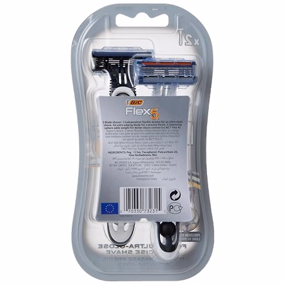 BiC Flex 5 Blades - 2 CT