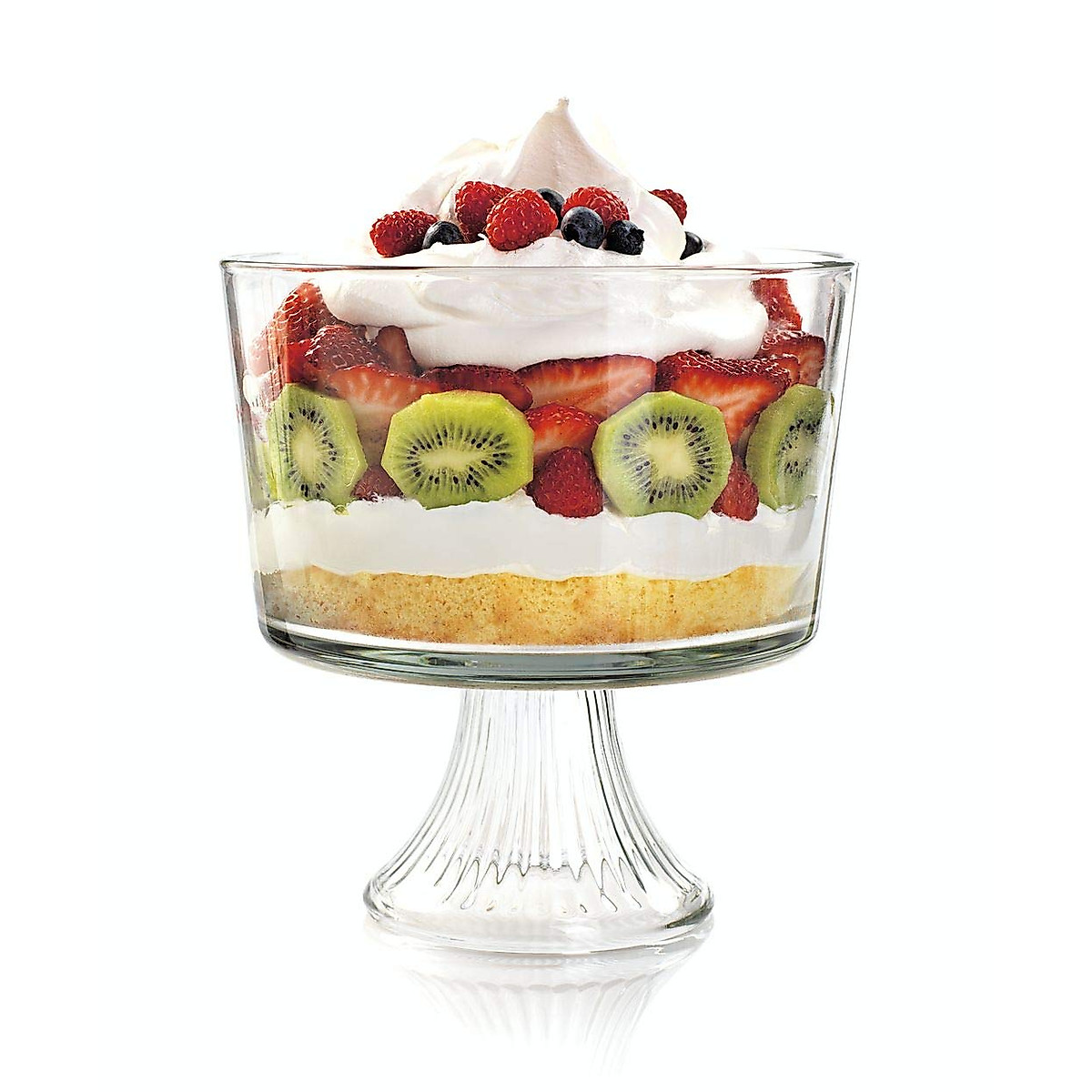 Anchor Hocking Monaco Trifle Bowl, Set of 1, Clear