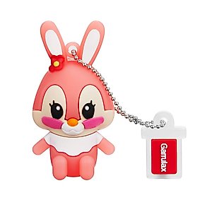 GARRULAX USB Flash Drive, 8GB / 16GB / 32GB USB2.0 Cute Animal USB Memory Stick Date Storage Pendrive Thumb Drives for Kids Children Collegue Student(32GB, Rabbit)