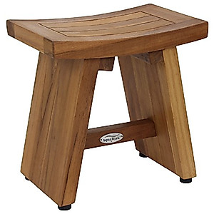 AquaTeak 13" Asia Teak Shower Foot Stool