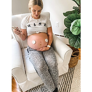 Baby Bump Headphones Marble Deluxe, Plays and Shares Music, Sound and Voices to The Womb, Prenatal Speaker, Including bebon Tunes APP (Marble Gold)