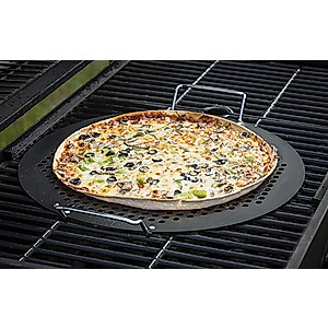 TableCraft BBQ Round Pizza Grilling Tray, Medium,Steel