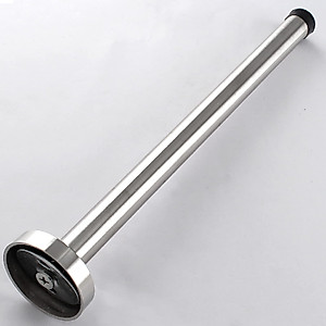 BokWin 10 Inch Wall Mount Door Stopper, Door Stopper with Rubber Tip, Stainless Steel Sound Dampening Door Stop Bumper Wall Protetor, Brushed Finish with Hardware Screws