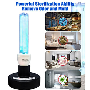 BAIMNOCM UV Light, UVC Lamp with E26 Base and Remote Control, UV-C Light Bulb 25 Watts Indoor Use, 1 Count