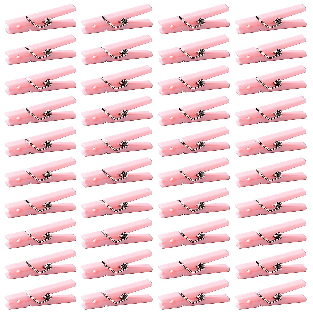 60 Baby Shower Clothespin Games Mini Clothes Pins 1.4 inch for Party Decorations (Pink)