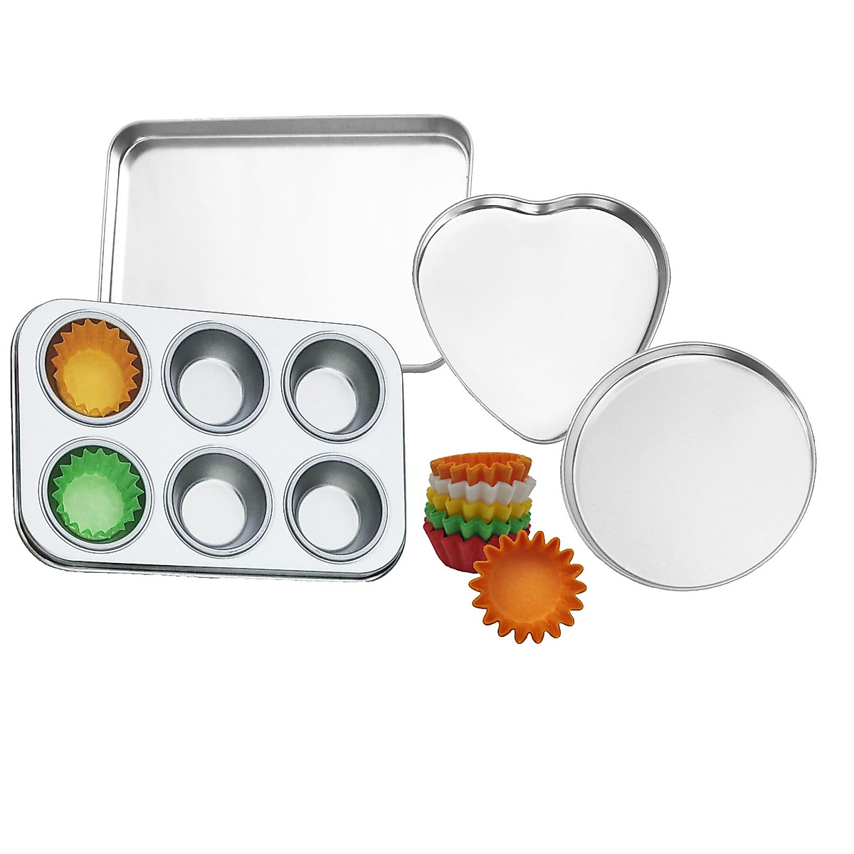 Quadrapoint Deluxe Pan Set Compatible with Easy Bake Ultimate Oven | Includes 60 Cupcake Liners THAT WILL FIT, UNLIKE OTHERS!!