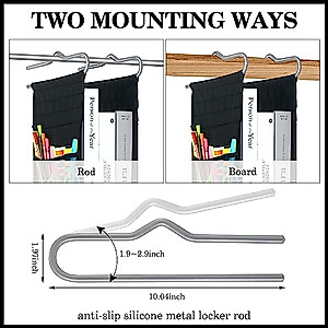 Didaey 5 Pcs 3 Shelf Hanging Locker Organizer Adjustable School Locker Shelf with Magnetic Pen Holder Magnetic Mirror Whiteboard Marker Locker Accessories for Office Home