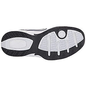 Nike Men's NIKE AIR MONARCH IV (4E) RUNNING SHOES -12; White / Metallic Silver-Midnight Navy