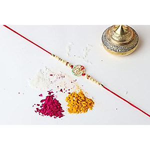 CHERKRAFT Rakhi for Brother Floral Design Rakhi Thread for Men/Boy Raksha Bandhan Bracelet (Design 9, Standard)