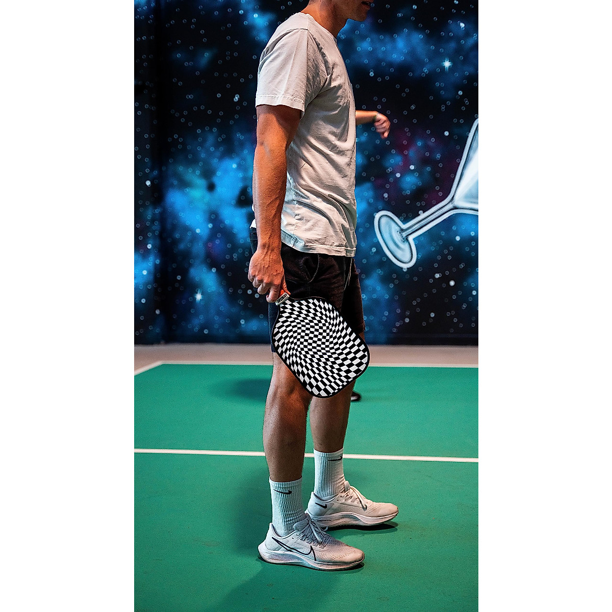 Sunday Pickle Co. Stylish Premium Pickleball Paddle Racket - Durable Carbon Fiber Face - USAPA Approved - Indoor Outdoor Pickle Ball Paddle - Non-Slip Grip