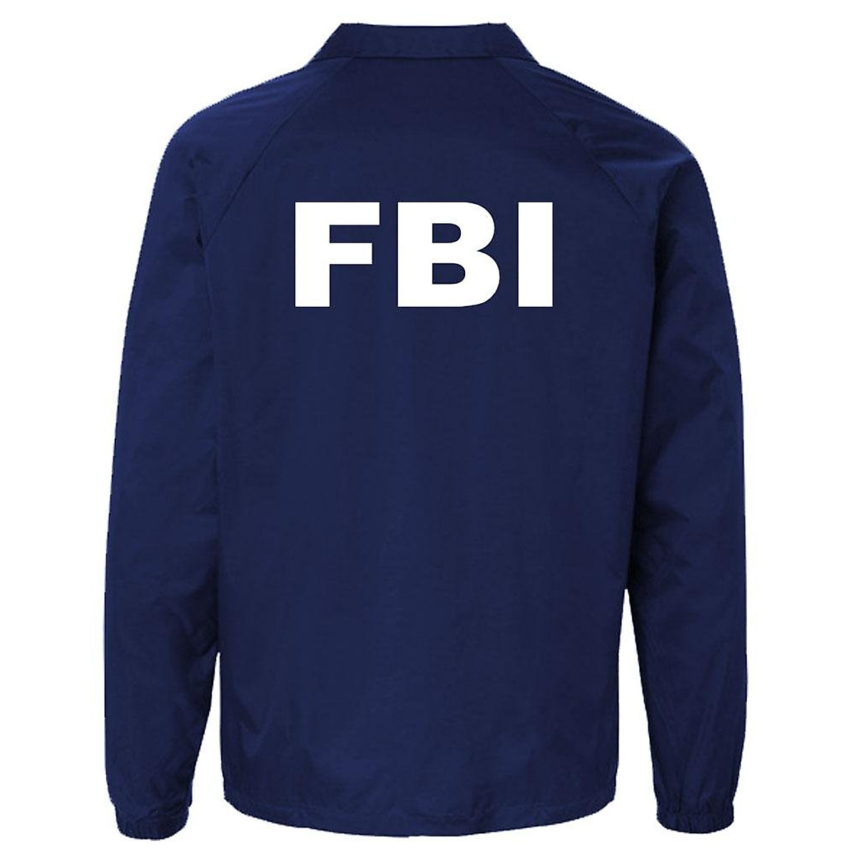 The Goozler FBI - bureau novelty duty costume jacket - Mens COACHES Jacket, L, Navy