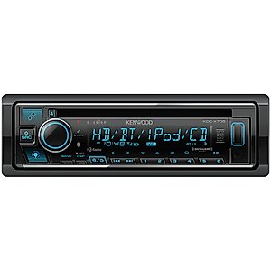 KENWOOD KDC-X705 Single DIN CD Receiver with Bluetooth, HD Radio, Alexa Built-in Spotify and Pandora Link for iPhone or Android Phones, SiriusXM Read, (3) 5Volt Pre-Outs