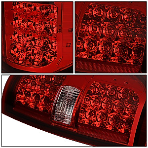 DNA MOTORING TL-F15009-LED-CH-RD LED Tail Light Assembly Driver & Passenger Side [Compatible with 09-14 Ford F150]