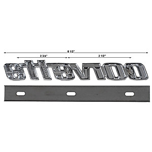 One Pc Corvette Rear Bumper Letter Emblems 3D Badges Late Replacement for 1976-1979 C3