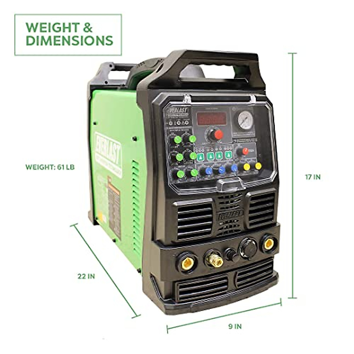 2021 Everlast PowerPro 205Si 200a AC DC TIG 50a Plasma Cutter Multi Process Welder PP205si